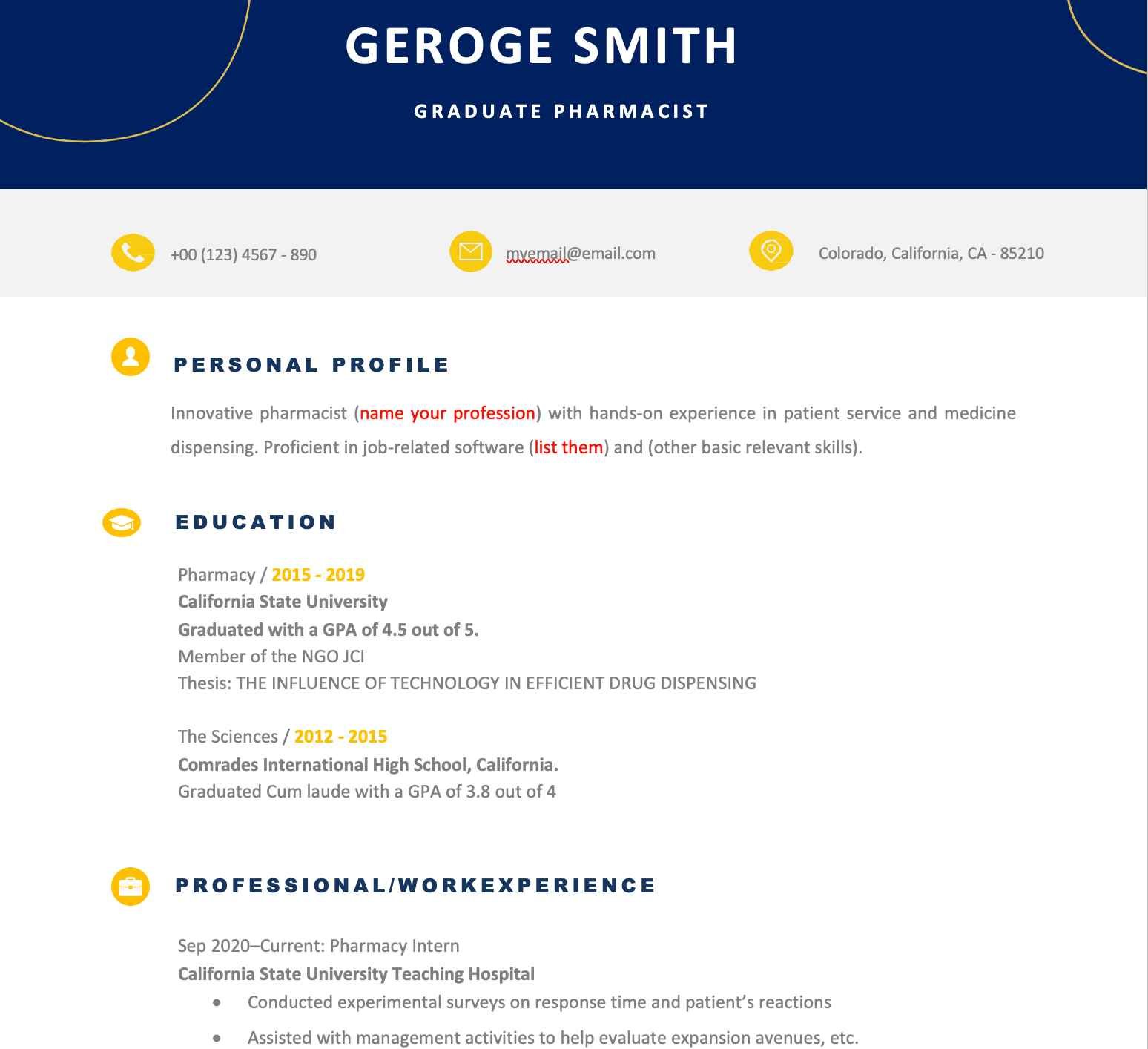 How To Create An Impressive Graduate CV - Reventify